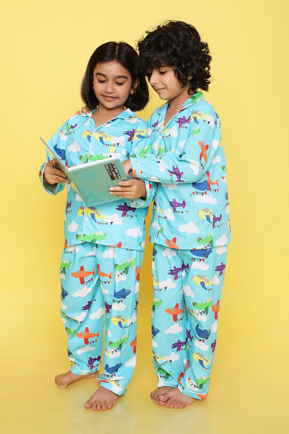 Classic Collared Night Suits – Knitting Doodles | Best Kids Wear Store ...